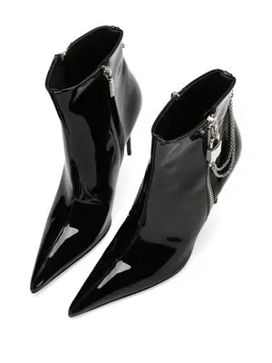 Dolce & Gabbana 105mm Patent Ankle Boots