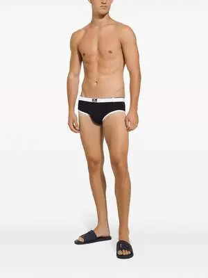 Dolce & Gabbana Logo-buckle Swimming Trunks