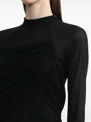 Helmut Lang Ruched Mini Dress