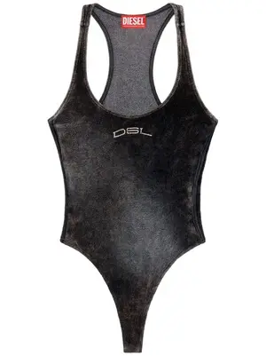 DIESEL® Racer-back Bodysuit - Black