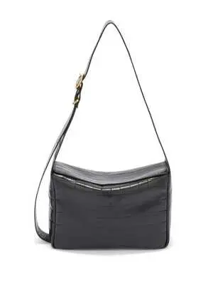 JIL SANDER Crocodile-embossed Leather Crossbody Bag