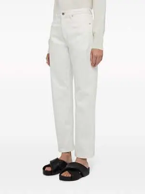 JIL SANDER Cropped Straight-leg Jeans - White