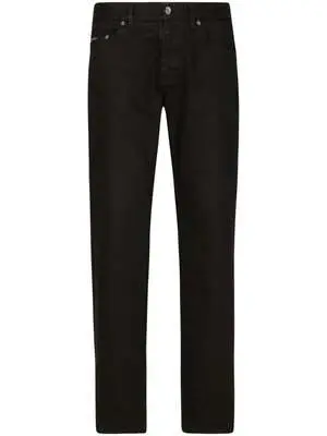Dolce & Gabbana Classic Straight Leg Jeans - Black