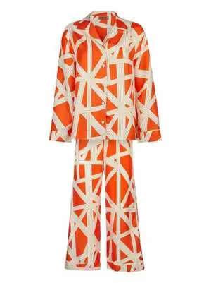 Missoni Graphic-print Silk Pajama Set