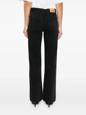 Isabel Marant Étoile Belvira High-rise Bootcut Jeans - Black
