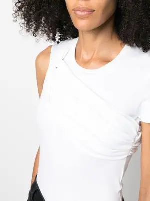 Blumarine Twist-detail T-shirt