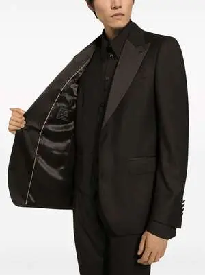 Dolce & Gabbana Contrasting Lapels Two-piece Suit