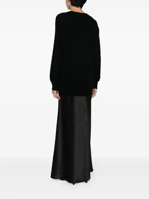 Christopher Esber Monument Layered Cashmere Dress - Black