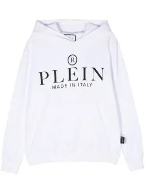 Philipp Plein Logo-appliqué Cotton Hoodie