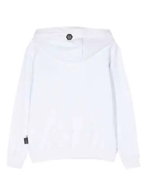 Philipp Plein Logo-appliqué Cotton Hoodie