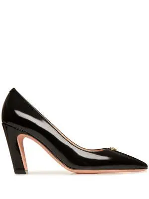 Bally Emblem-plaque Leather Pumps