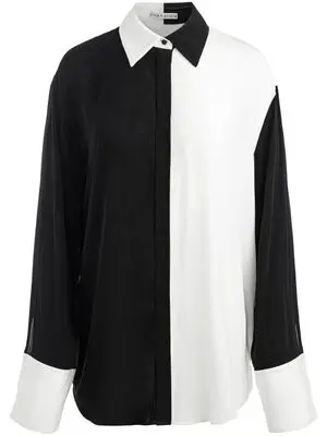 Alice + Olivia Finely Colour-block Shirt