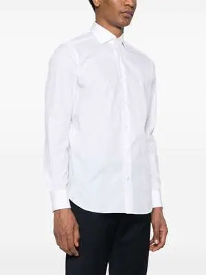 D4.0 Poplin Cotton Shirt - White