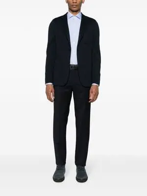 D4.0 Twill Cotton Shirt - Blue