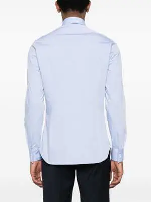 D4.0 Twill Cotton Shirt - Blue