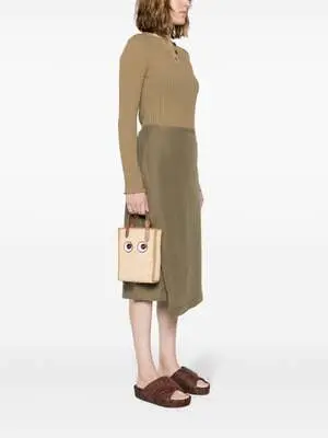 ANYA HINDMARCH Eyes Raffia Tote - Neutrals