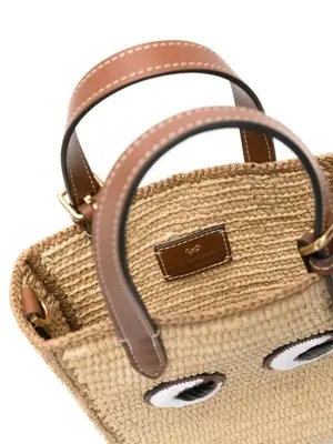 ANYA HINDMARCH Eyes Raffia Tote - Neutrals