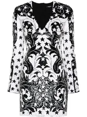 Balmain Sequinned Mini Dress
