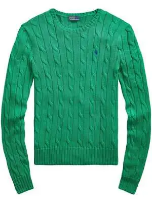 Polo Ralph Lauren Cable-knit Cotton Sweatshirt - Green