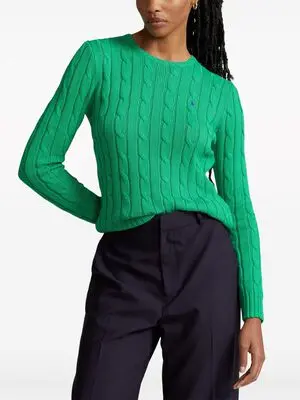Polo Ralph Lauren Cable-knit Cotton Sweatshirt - Green