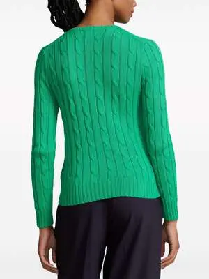 Polo Ralph Lauren Cable-knit Cotton Sweatshirt - Green