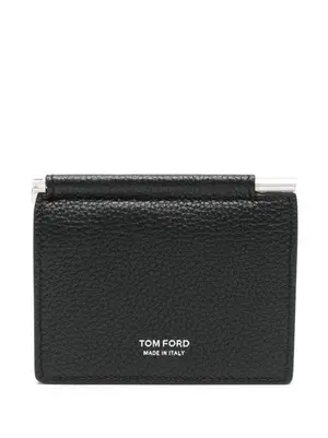 TOM FORD Money-clip Leather Wallet - Black
