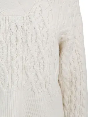 Simkhai Cable-knit Polo Jumper