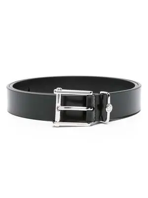 Versace Medusa Head Leather Belt - Black