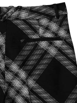 Burberry Vintage Check Wool Trousers - Black