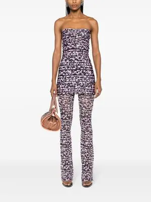 KNWLS Skinn Blossom-print Mini Dress