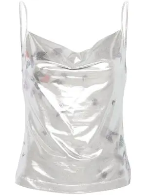MARGHERITA MACCAPANI Tone Ita Laminated Camisole Top