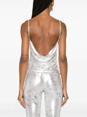 MARGHERITA MACCAPANI Tone Ita Laminated Camisole Top