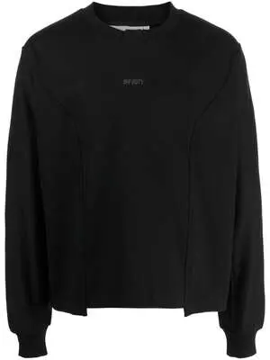 OFF DUTY Logo-embroidered Cotton Sweatshirt - Black