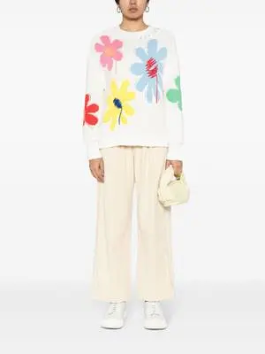 MII Hand-embroidered Cotton-corduroy Trousers
