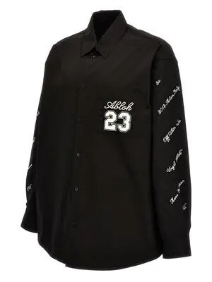 Off-White 23 Heavycot Cotton Overshirt - Black