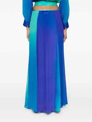 FORTE_FORTE Colour-block Pleated Maxi Skirt