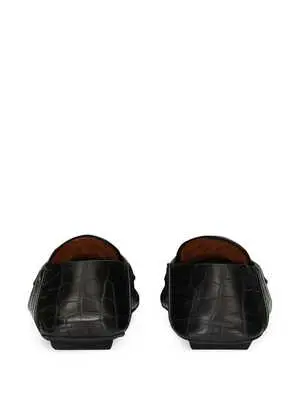 Dolce & Gabbana Embossed Crocodile Leather Loafers