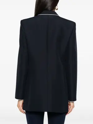 Philosophy Di Lorenzo Serafini Piped-trim Single-breasted Blazer - Blue