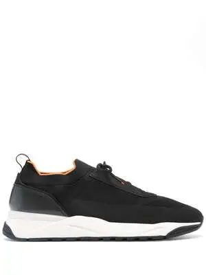 Santoni Knitted Panelled Sneakers