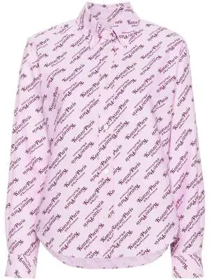 Kenzo X Verdy Logo-print Cotton Shirt - Pink