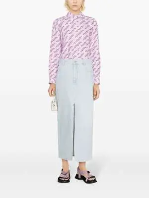 Kenzo X Verdy Logo-print Cotton Shirt - Pink