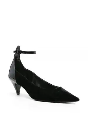 Rochas 55mm Cloqué-effect Suede Pumps