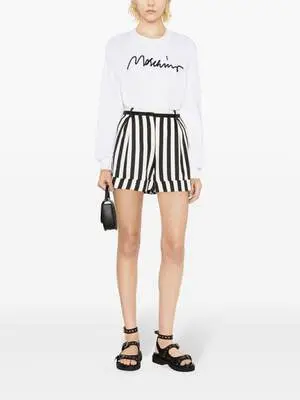 Moschino Embroidered Ribbed Jumper