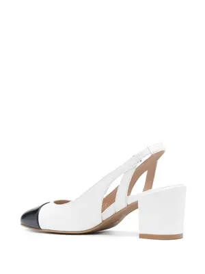STUART WEITZMAN Sleek Slingback 60mm Pumps - White