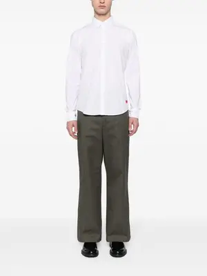 Hugo Logo-embroidered Cotton Shirt