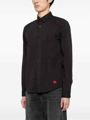 Hugo Logo-embroidered Cotton Shirt
