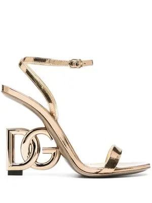 Dolce & Gabbana Keira 105mm Sandals - Gold