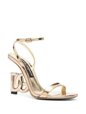 Dolce & Gabbana Keira 105mm Sandals - Gold