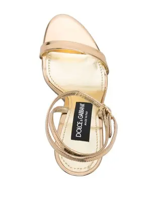 Dolce & Gabbana Keira 105mm Sandals - Gold