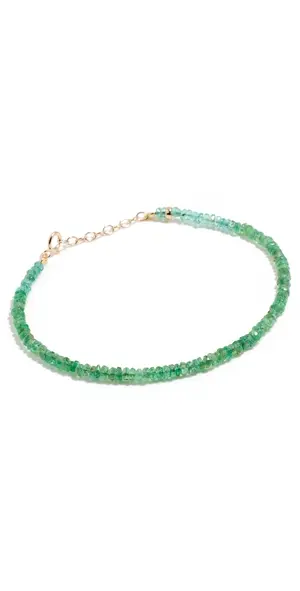 Jia Jia 14k Gold Emerald Bracelet - May - Emerald
